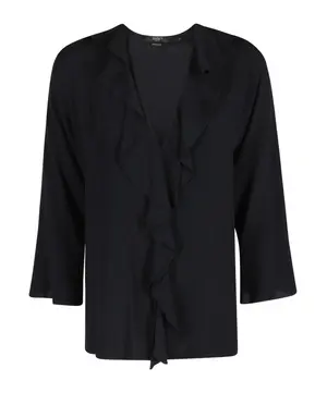 Seventy Long Sleeve Ruffled Blouse
