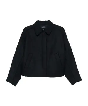 A.p.c. Long Sleeve Collared Jacket - Deep Navy