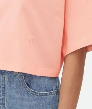 Bottega Veneta Cropped Cotton Piquet Polo - Multicolor