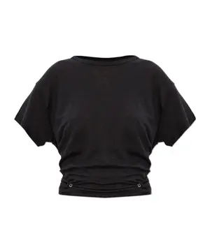 IRO PARIS Short Sleeve T-shirt With Pleated Details