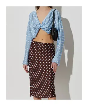 Posse Polka Dot Long Sleeve Blouse