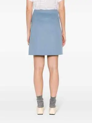 P.a.r.o.s.h High-waist Wool Skirt With Front Slit