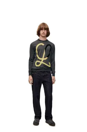 Loewe L Intarsia Wool Sweater