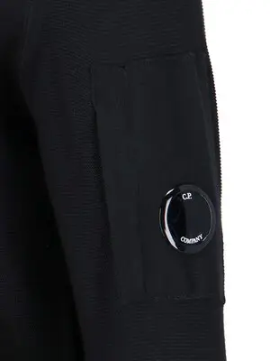 C.P. COMPANY Lens Detail Ribbed-knit Crewneck Jumper