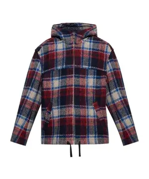 Isabel Marant Étoile Kurt Checked Hooded Jacket - Black