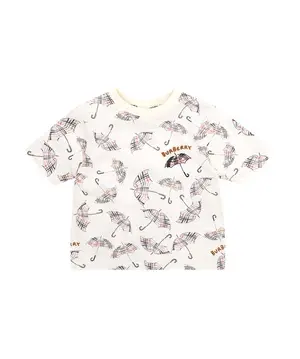 Burberry Umbrella Print Cotton T-shirt