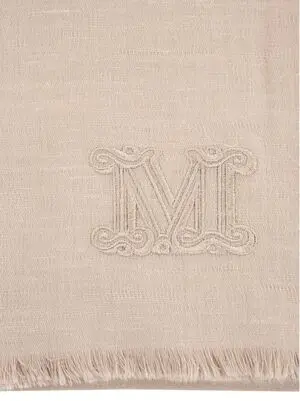 Max Mara Wraparound Style Wool-blend Scarf