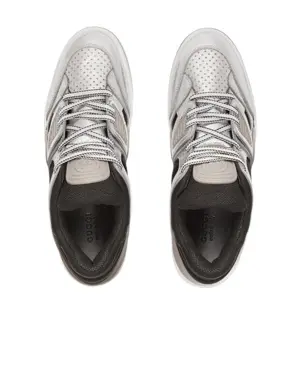 Gucci Basket Metallic Leather Sneakers