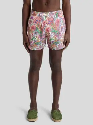 Etro Paisley Print Swim Shorts