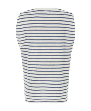 J.W.ANDERSON Striped Grape Towelling Tank Top