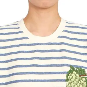 J.W.ANDERSON Striped Grape Towelling Tank Top