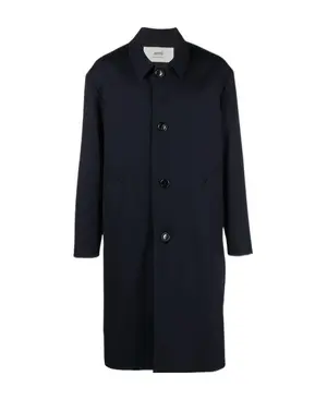 Ami Single-breasted Wool Coat