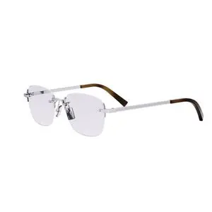 Dior Square Rimless Eyeglasses With Engraved Details