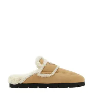 Prada Shearling Slippers - Hazel