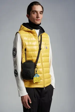 Moncler Leather Jacket-shaped Key Ring