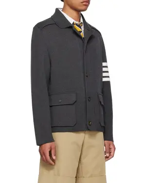 Thom Browne 4-bar Collared Jacket