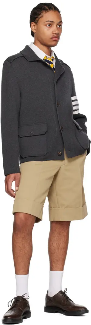 Thom Browne 4-bar Collared Jacket