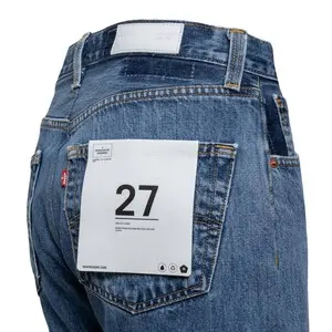 RE/DONE High-rise Skinny Jeans With Raw Edge Hem And Inner Slits