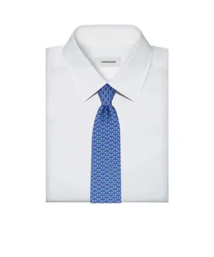 FERRAGAMO Terrier Printed Neck Tie