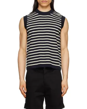 Ami Striped Merino Wool Vest