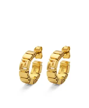 Versace Greca Hoop Earrings