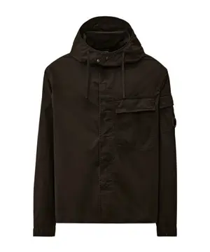 C.P. COMPANY Flap-pocket Hooded Jacket - Black
