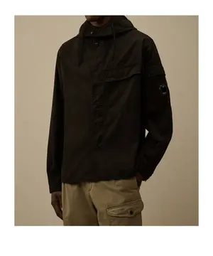 C.P. COMPANY Flap-pocket Hooded Jacket - Black