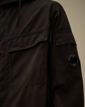 C.P. COMPANY Flap-pocket Hooded Jacket - Black