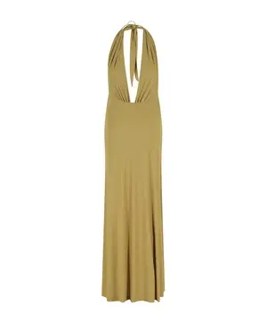 AMAZUIN Halterneck Sleeveless Gown