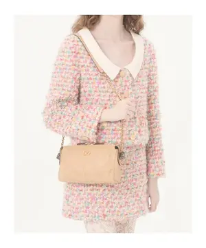 Valentino Garavani Candy Tweed Jacket With Crepe Collar