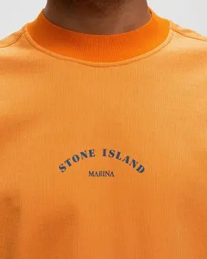 Stone Island Logo-print Long-sleeve Sweatshirt