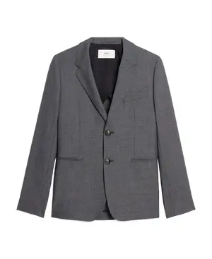 Ami Single-breasted Blazer - Gray