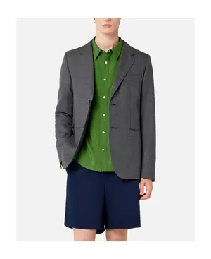 Ami Single-breasted Blazer - Gray