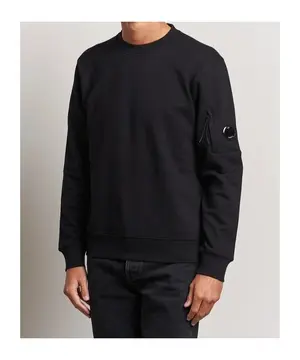 C.P. COMPANY Long Sleeved Crewneck Sweatshirt With Lens Detail