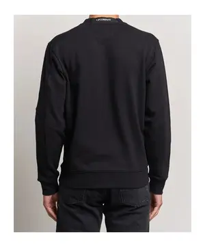 C.P. COMPANY Long Sleeved Crewneck Sweatshirt With Lens Detail