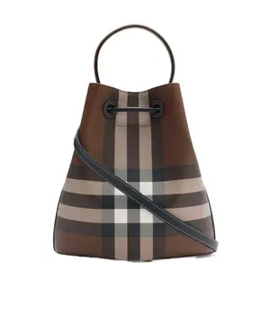 Burberry Small Check Bucket Bag