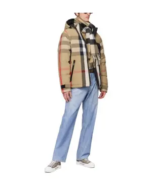 Burberry Checked Hooded Down Puffer Jacket