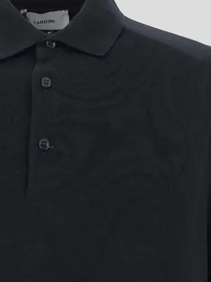 LARDINI Logo-embroidered Cotton Polo Shirt