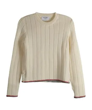 Thom Browne Long Sleeve Crew Neck Sweater
