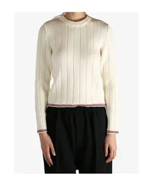 Thom Browne Long Sleeve Crew Neck Sweater