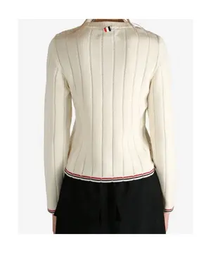 Thom Browne Long Sleeve Crew Neck Sweater
