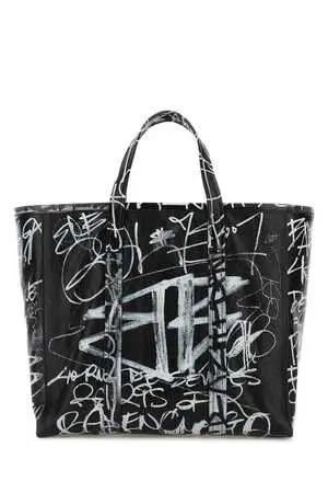 Balenciaga Graffiti Logo Tote Bag