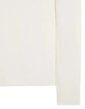 Stone Island Compass Badge Knitted Jumper - White