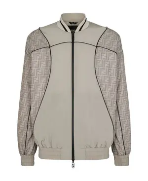 Fendi Logo Printed Zip-up Jacket