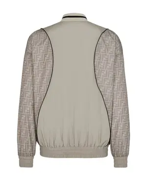 Fendi Logo Printed Zip-up Jacket