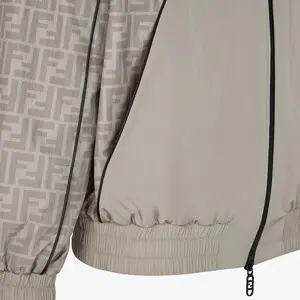 Fendi Logo Printed Zip-up Jacket
