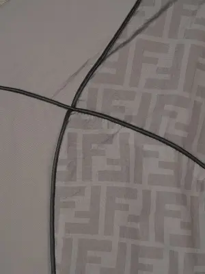 Fendi Logo Printed Zip-up Jacket