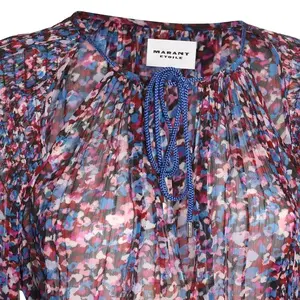 Isabel Marant Étoile Floral Print Long Sleeve Maxi Dress