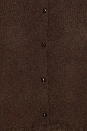 ROTATE BY BIRGER CHRISTENSEN Ruffled-hem Cardigan