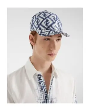 Fendi Ff Patterned Baseball Cap
